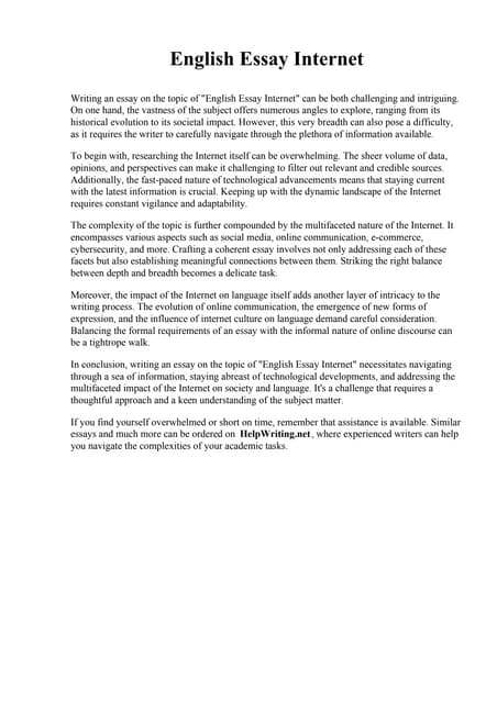 Essay On Internet Advantages And Disadvantages.pdf