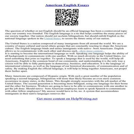 English Essay Sample | PDF