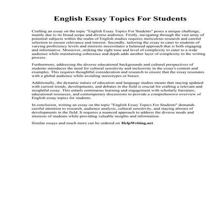 English Essay Topics For Students.pdf