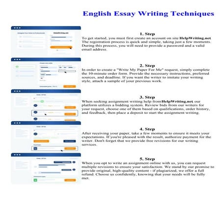 English Essay Writing Techniques | PDF