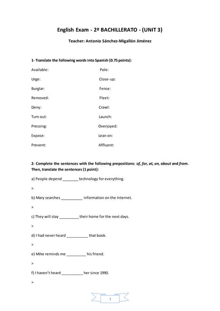 Use of English (Rephrasing B1) | PDF