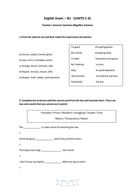 Use of English (Rephrasing B1) | PDF