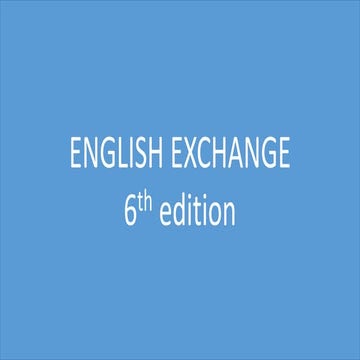 English Exchange 6 - Marriage | PPT