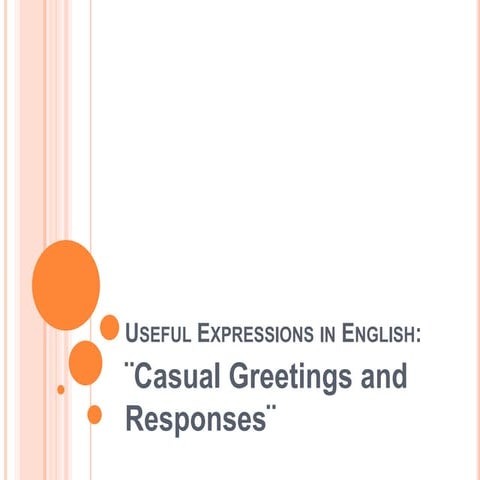 English expressions basics | PPTX