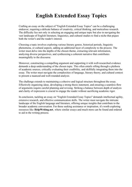 A Level English Essay. Milwaukee Area Technical College | PDF