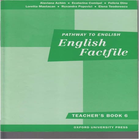 English Factfile TB 6 | PDF