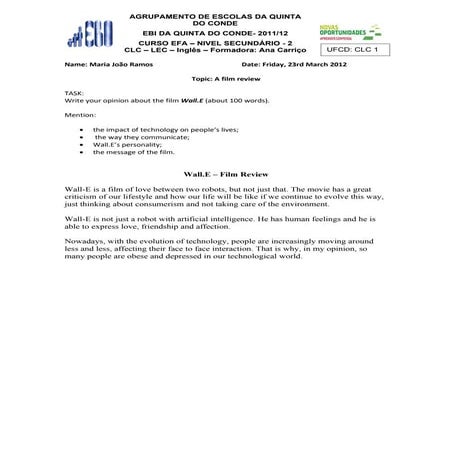 Wall.E – Film Review | DOC