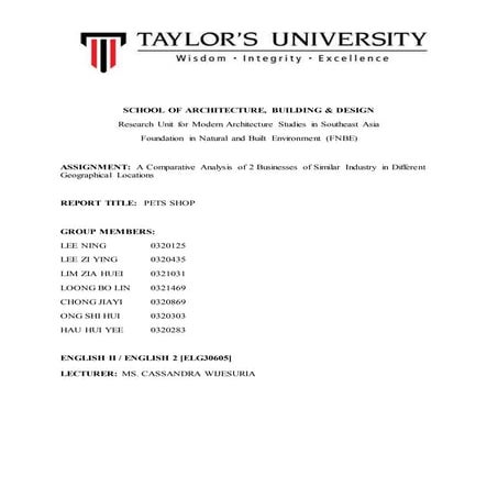 English II - Assignment 2 | DOCX