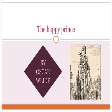 the happy prince by oscar wlide | PPTX