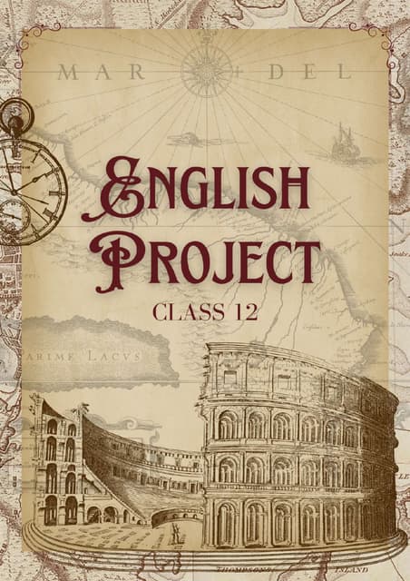 english class 11 project | PDF