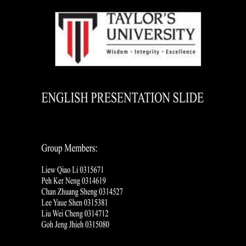 English 2 presentation slides | PPTX