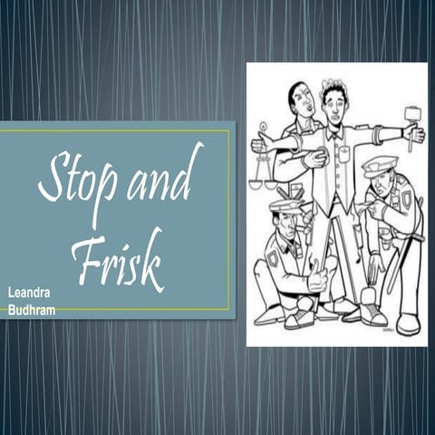 English Final stop & frisk | PPTX