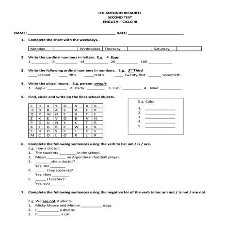 ENGLISH FINAL TEST CICLO III SABATINA.docx