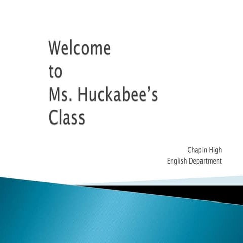 English first day slides (01) | PPTX | Education