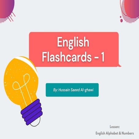 English flashcards 1 | PDF