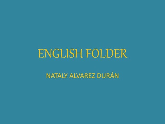 English folder | PPTX