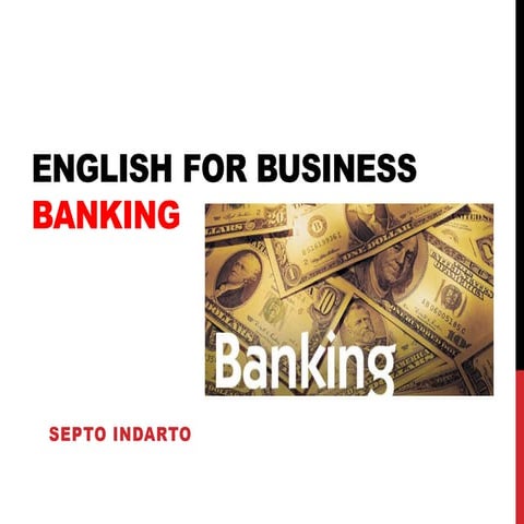 English for business banking | PDF