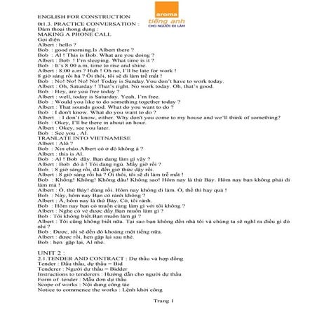 English for construction | PDF