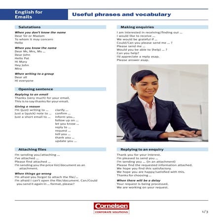 English for emails | PDF