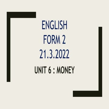 ENGLISH form 2 Unit 6.pptx
