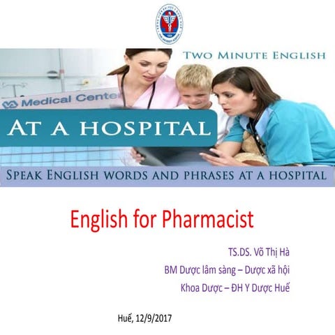English for pharmacist | PPTX