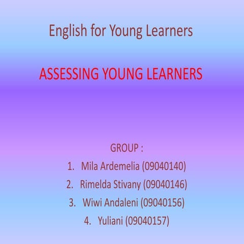 English for Young Learners.pptx free for u | PPTX