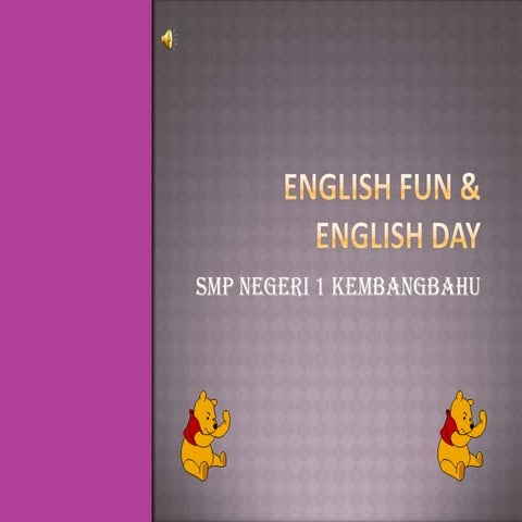 English fun & english day | PPTX