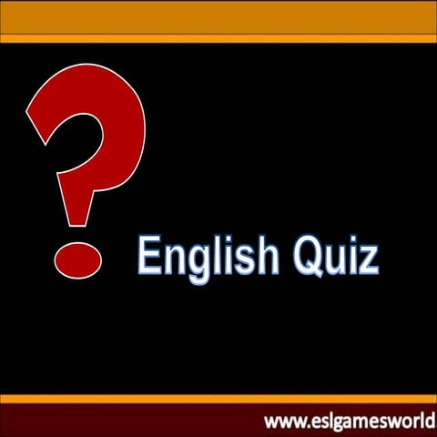 English game quiz | PPT