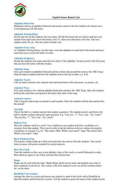 Ice breaking games for students | PPTX