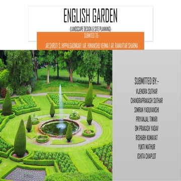 English Landscape Design Plan Garden Landscaping & Design Services