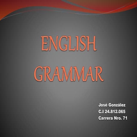 English Grammar | PPT