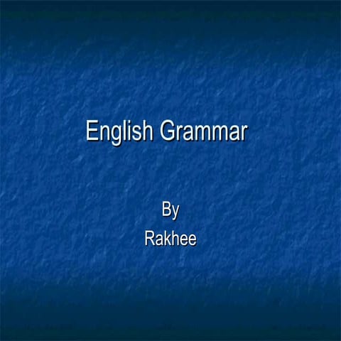 English grammar | PPT