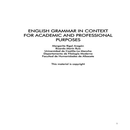 English grammar in context | PDF