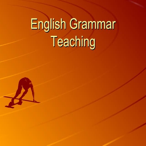 English grammar teaching | PPT