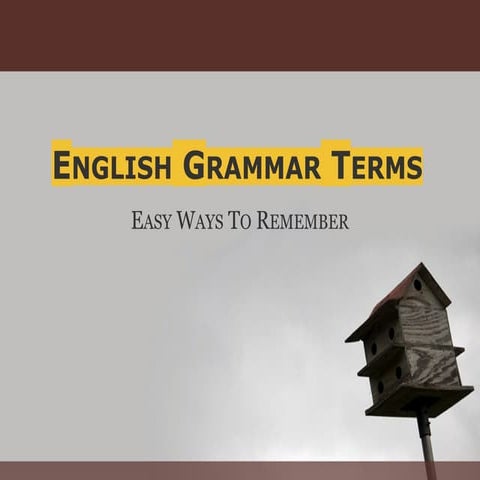 English grammar terms-1 | PDF