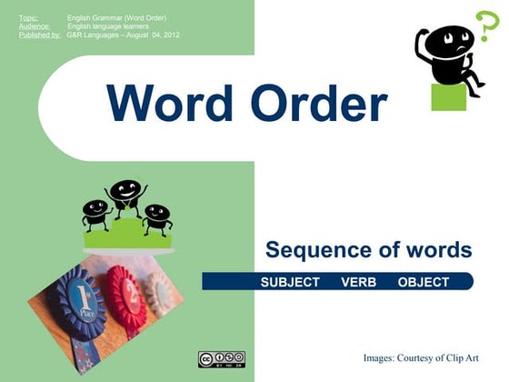Word order & tenses | PPT