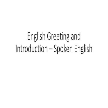 English Greeting and Introduction – Spoken English.pptx