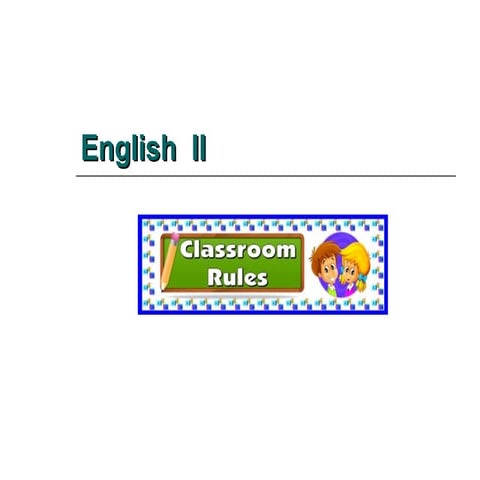 English ii class rules | PPT