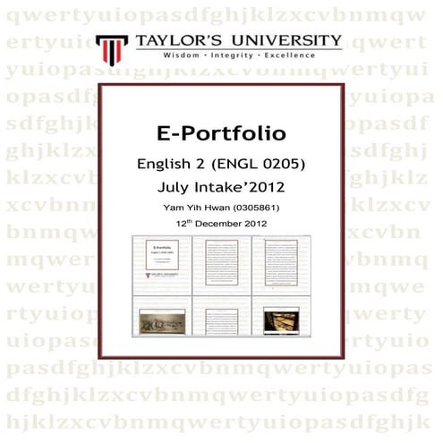 English ii (e portfolio) | PDF