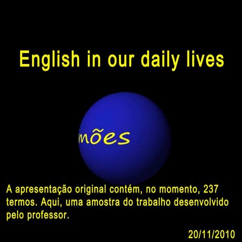English in our daily lives | PPS