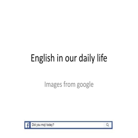 English in our life | PPTX