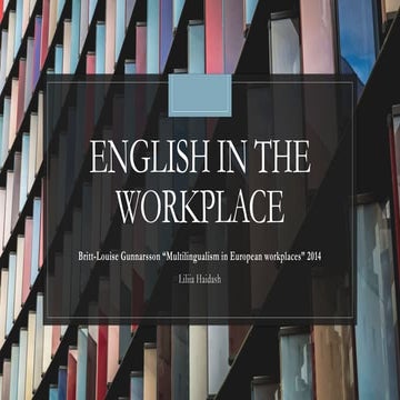 Requiring English In The Workplace – OQWCDG