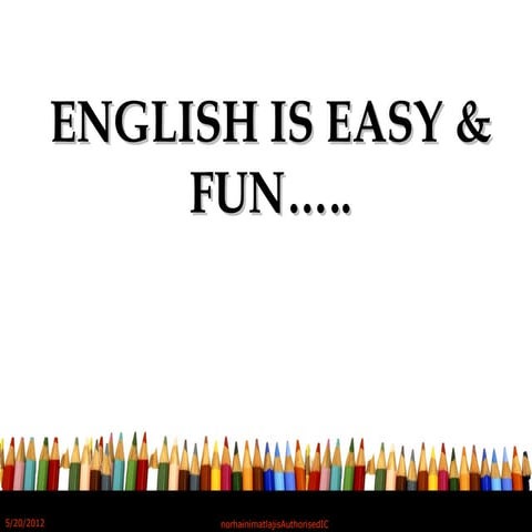 English is FUN & EASY | PPT