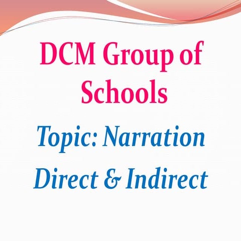 English IX_Grammar_Narration PPT_August 2021.pptx