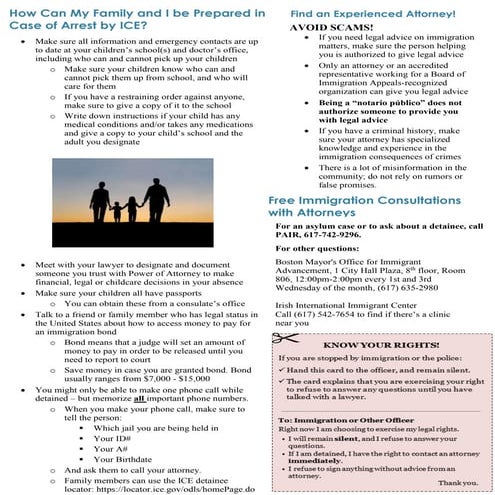 Know Your Rights Handout (English) | PDF | Adoption and Fostering ...