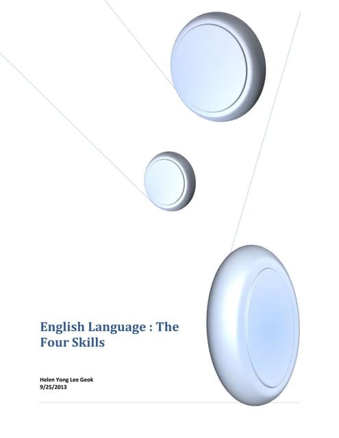 Four language skills of English | PPT