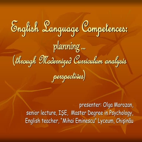 English language competences | PPSX