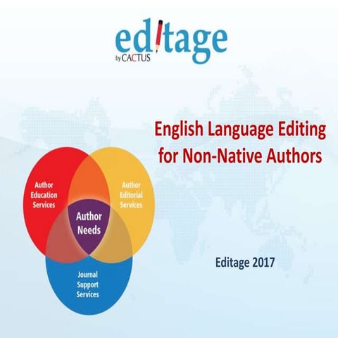 English Language Editing for Non-Native Authors: Editage | PPTX