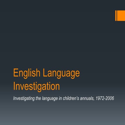English language investigation | DOCX