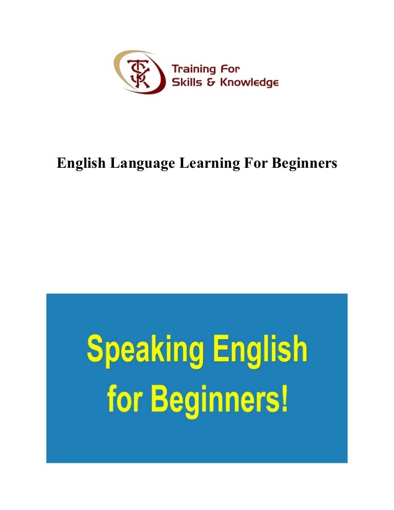 English language learning for beginners
